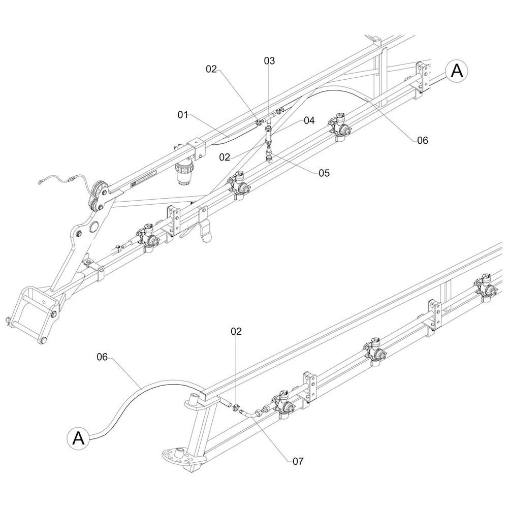MANGUEIRA DO SEGMENTO II AO FILTRO 678987 (CONJUNTO COMPLETO) - Jacto